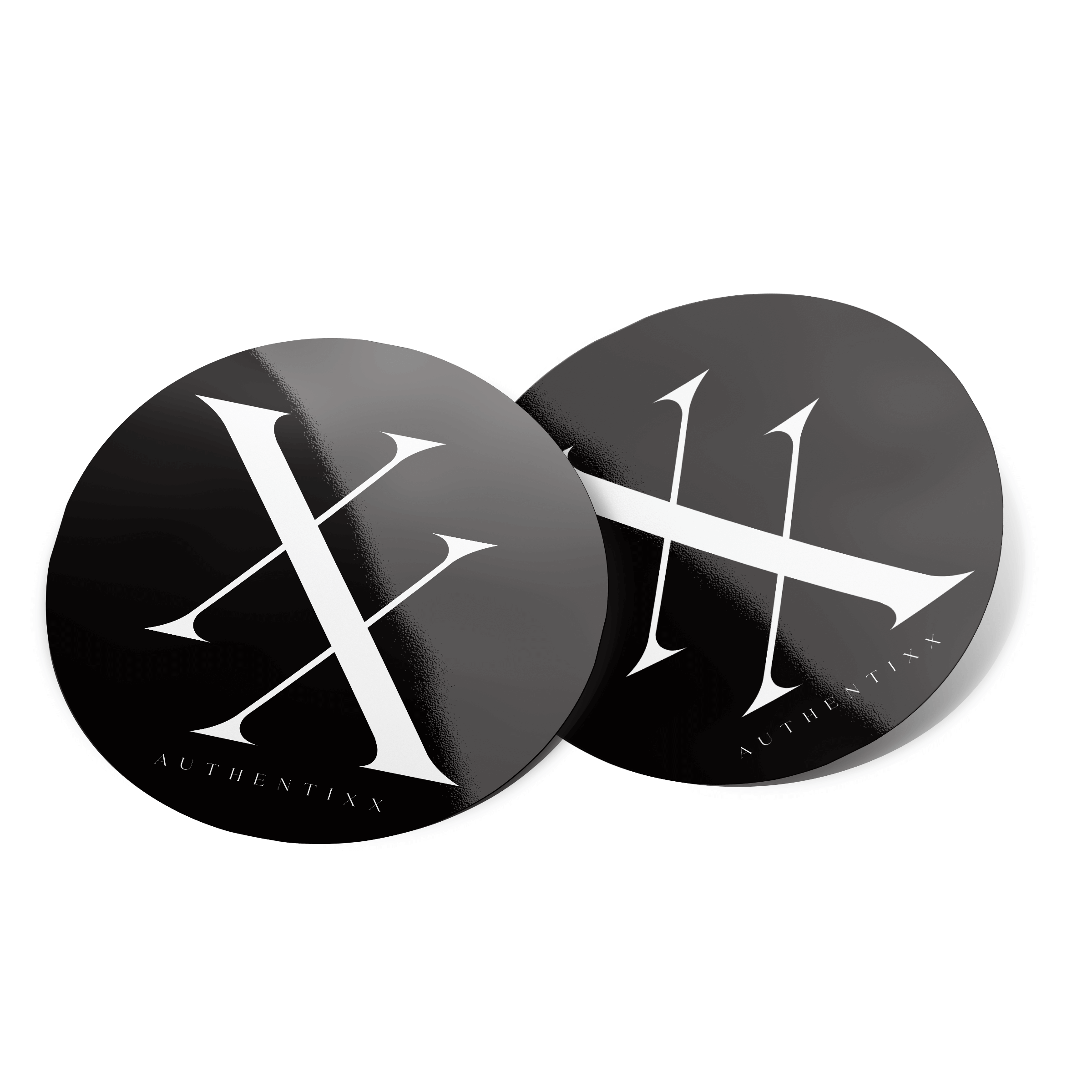 Durable Round Printed Vinyl Sticker | XX Sticker by Authentixx